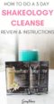 How to do a 3-Day Shakeology Cleanse [Easy Instructions]
