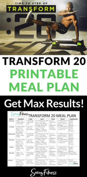 Transform 20 Meal Plan - Free Plan to Use Today & Tips for Max Results!