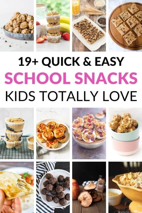 Healthy School Snacks | 25+ Fast Back to School Ideas