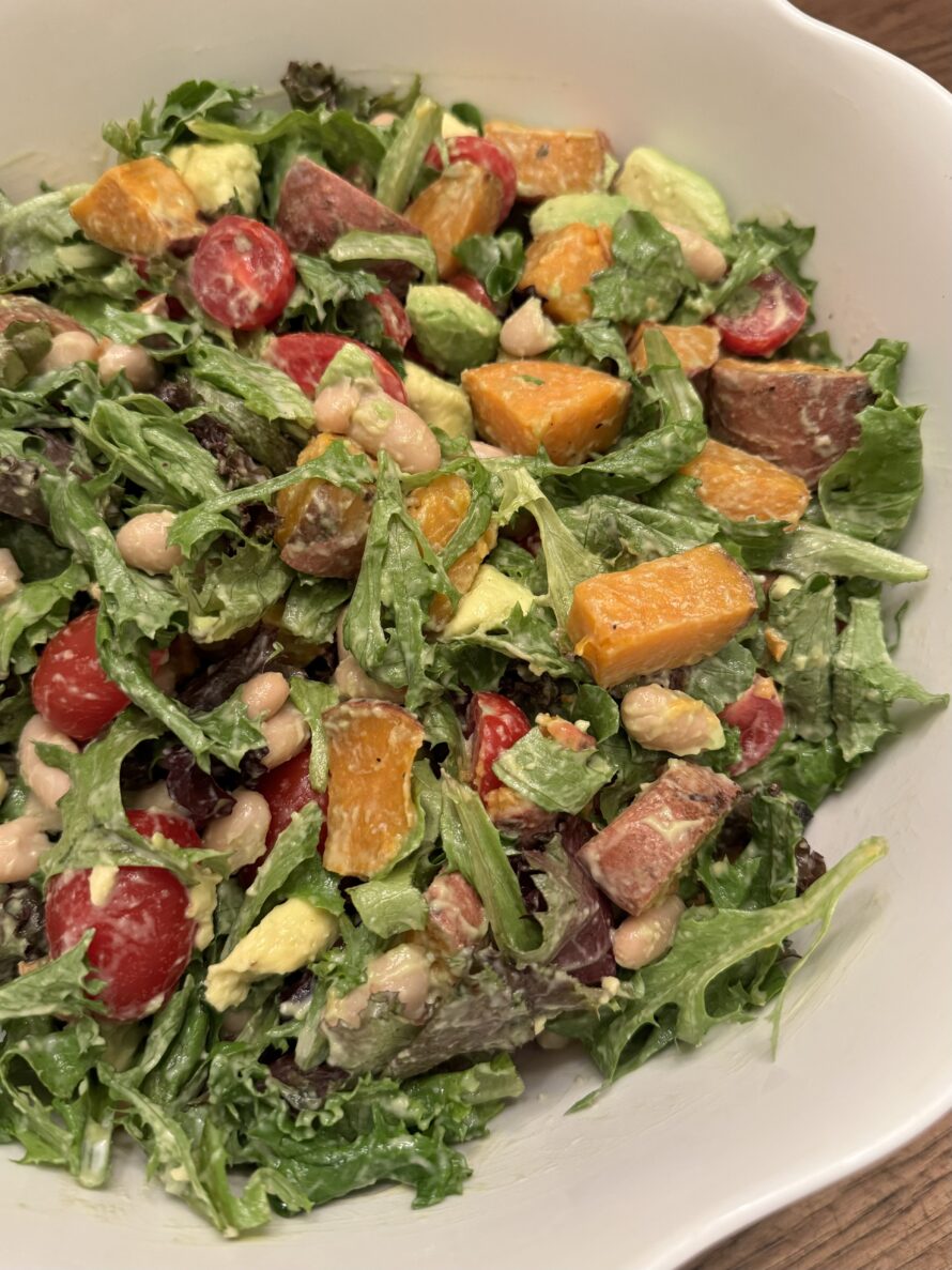 Gluten-Free Dairy-Free Salad with Sweet Potatoes